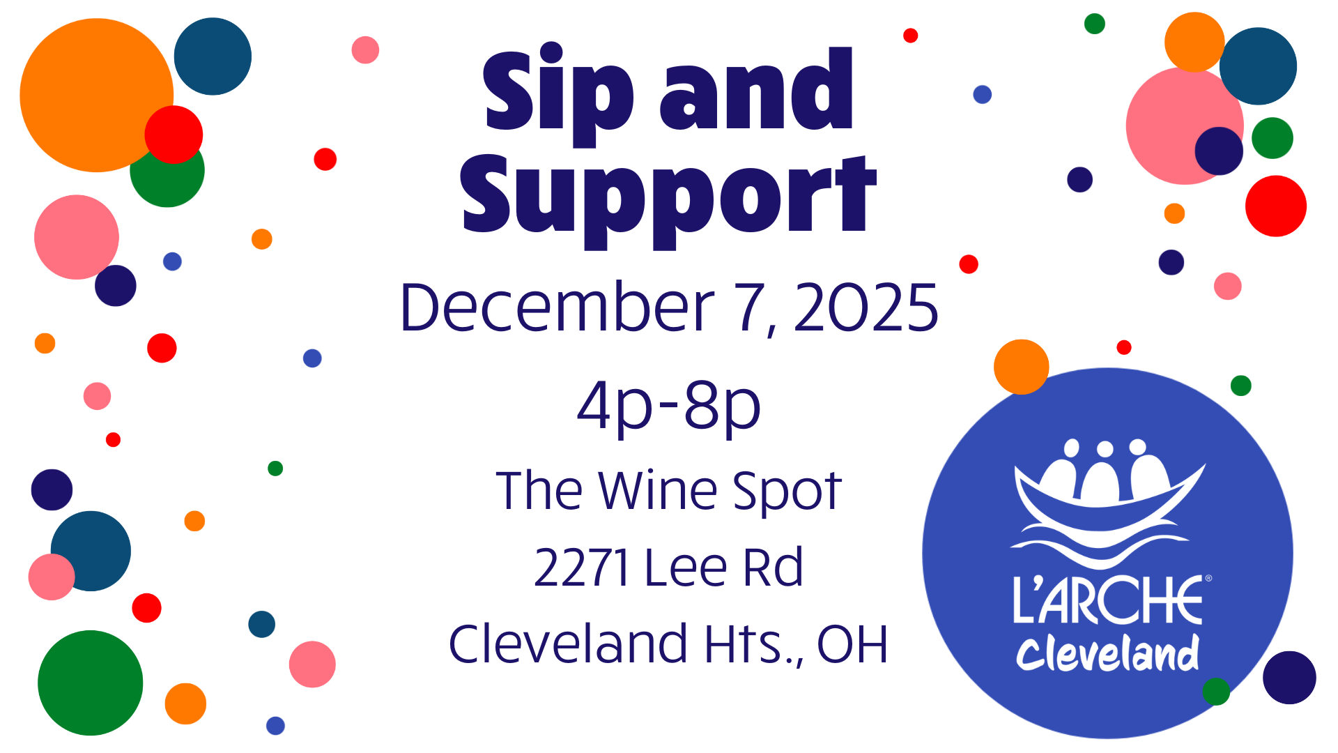 Sip and Support - L’Arche Cleveland